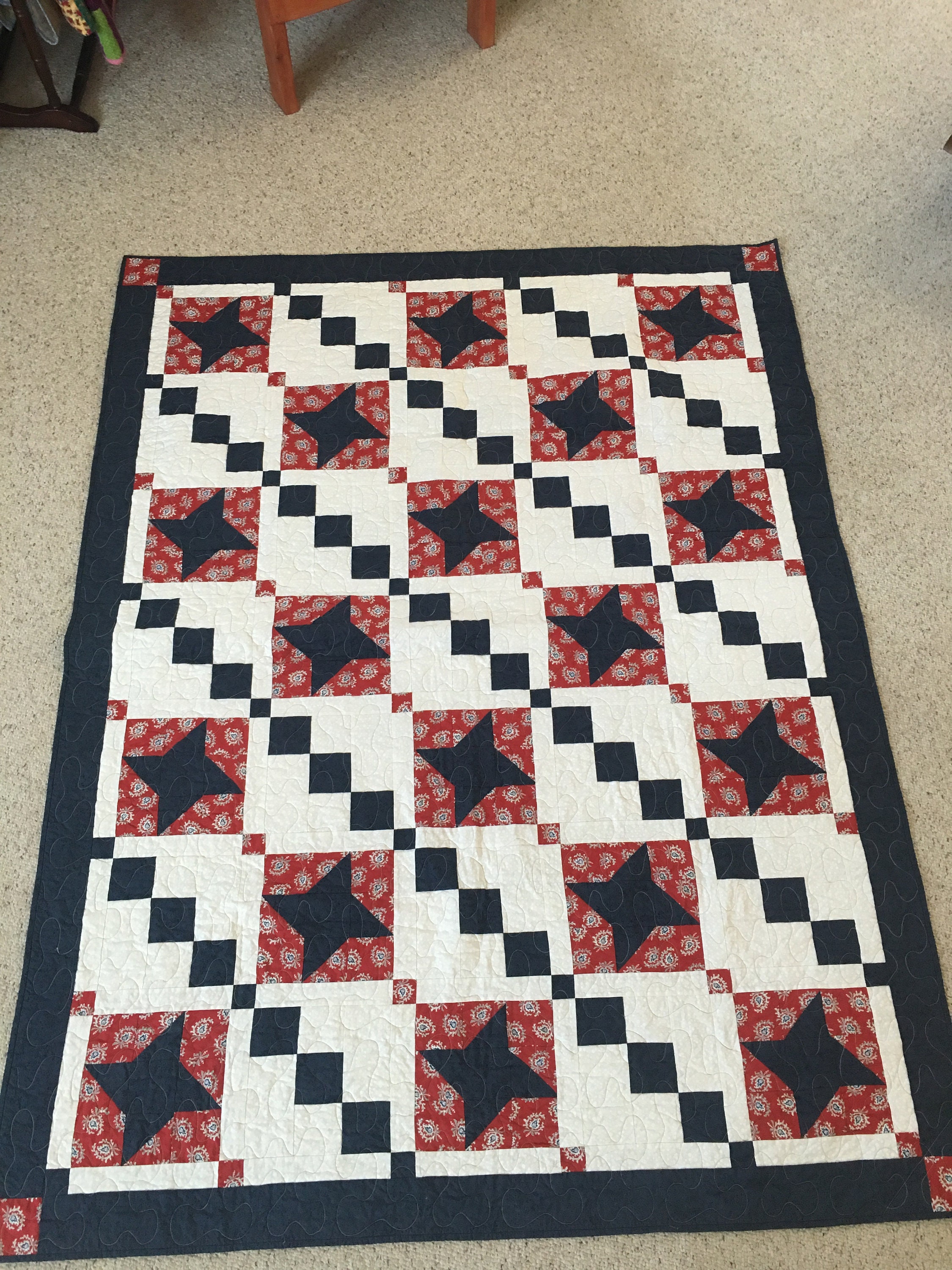 Under the Starry Sky Quilt Pattern by Quiltygirl ( Aka Mystery A11) - Etsy