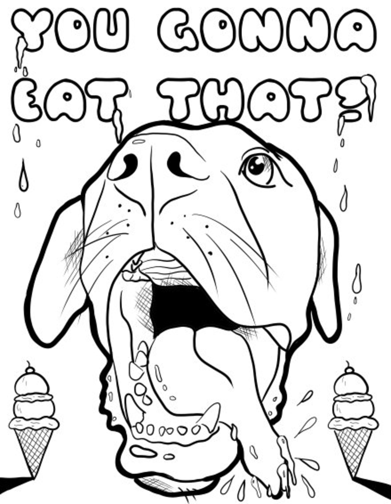 15 page PDF rescue dog coloring page adult coloring book my | Etsy