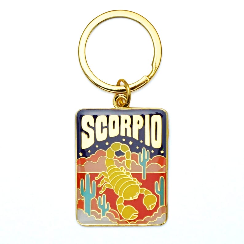 Scorpio Keychain - Etsy