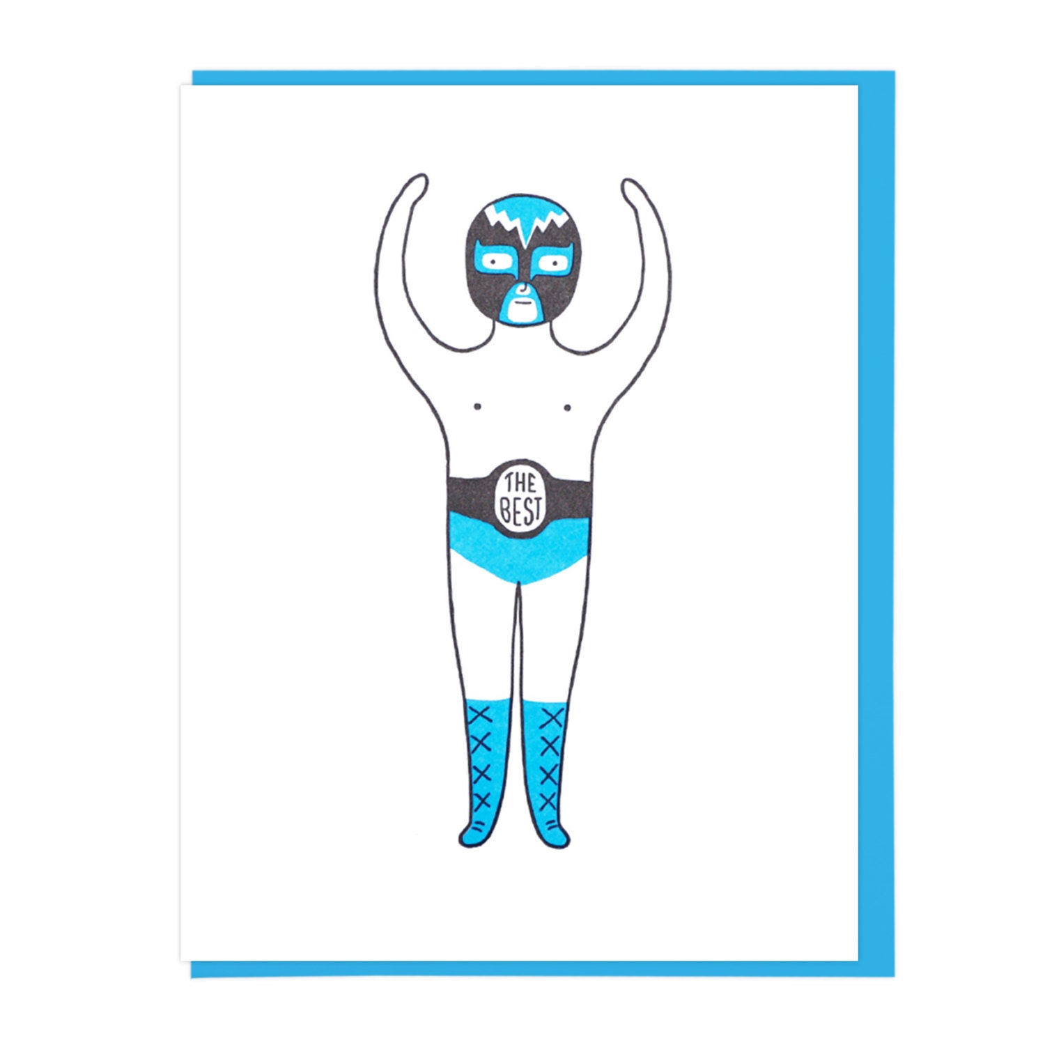 The Best Lucha Libre Letterpress Card - Etsy