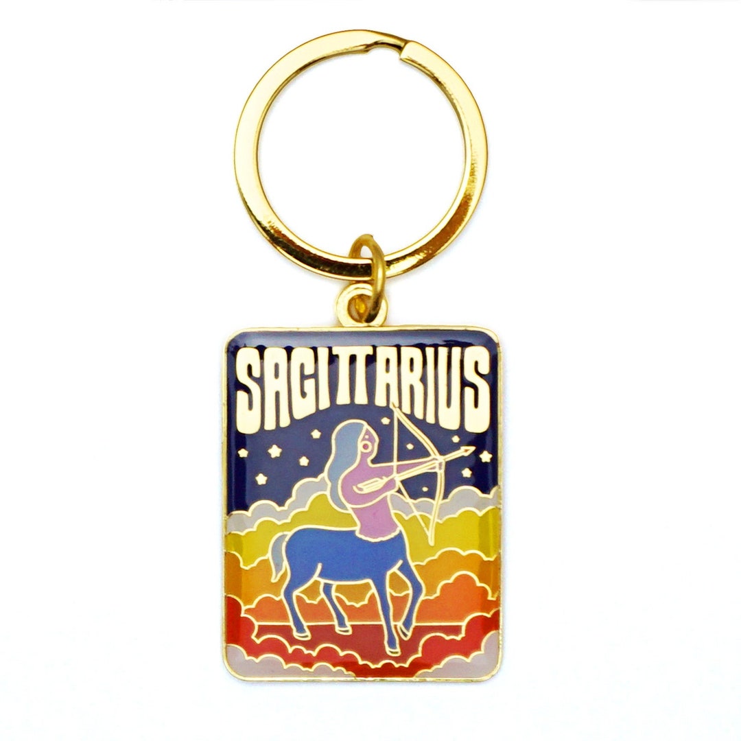 Sagittarius Keychain - Etsy