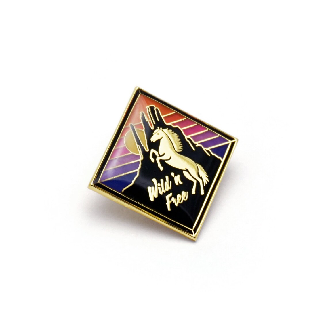 Mustang Enamel Pin - Etsy