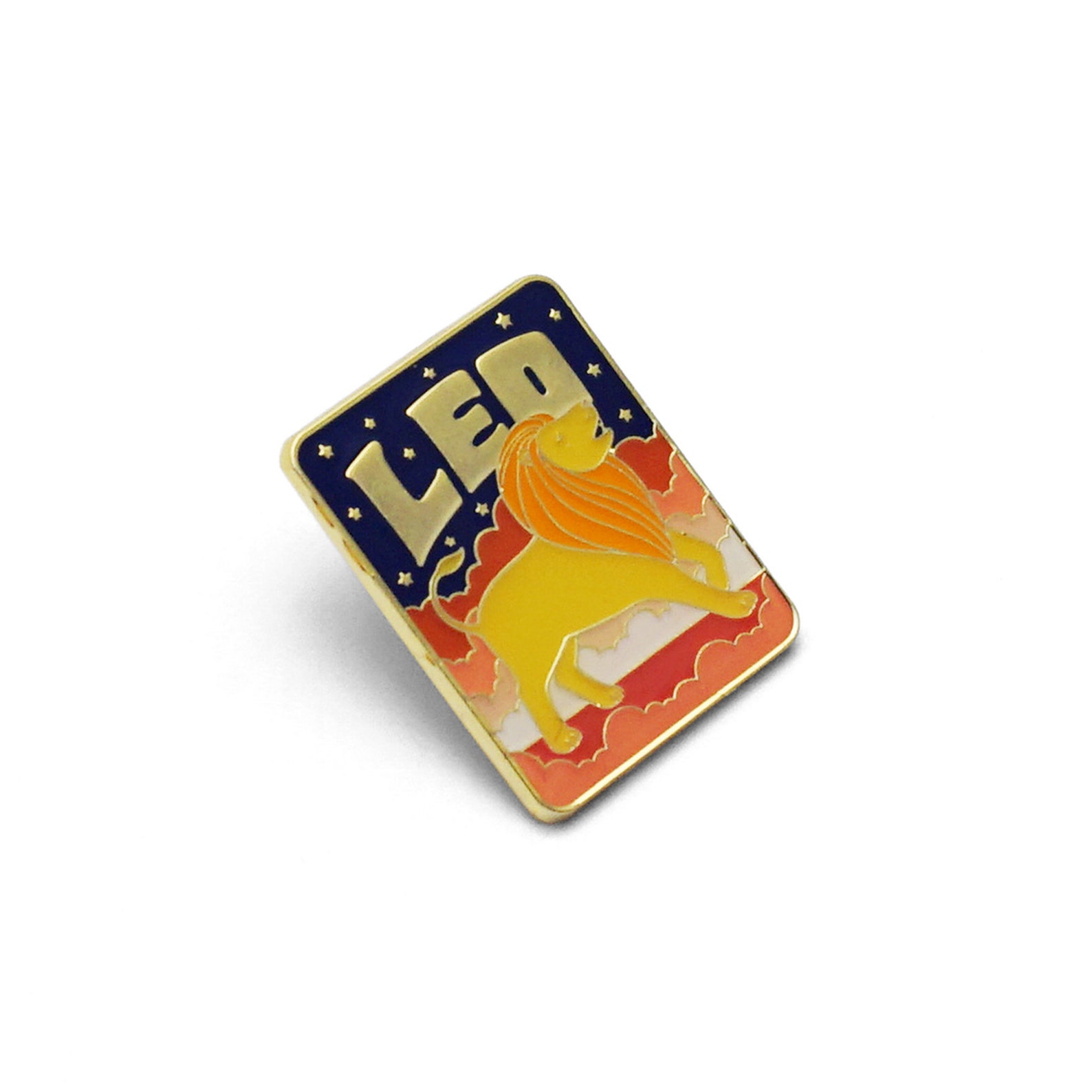 Leo Enamel Pin - Etsy