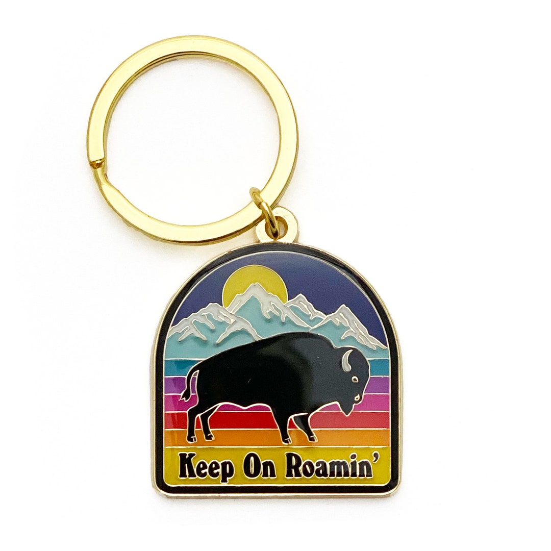 Bison Keychain - Etsy