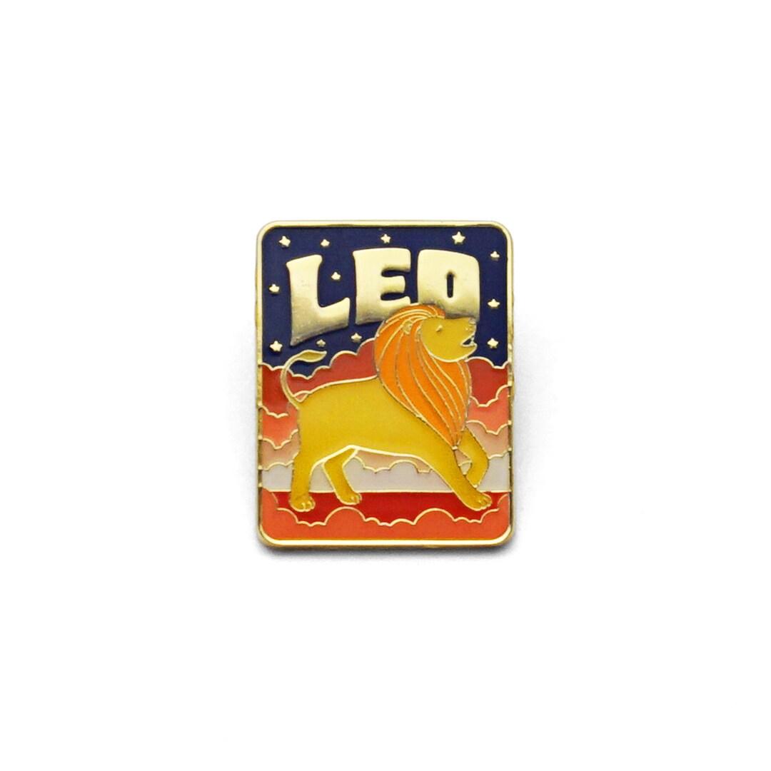 Leo Enamel Pin - Etsy
