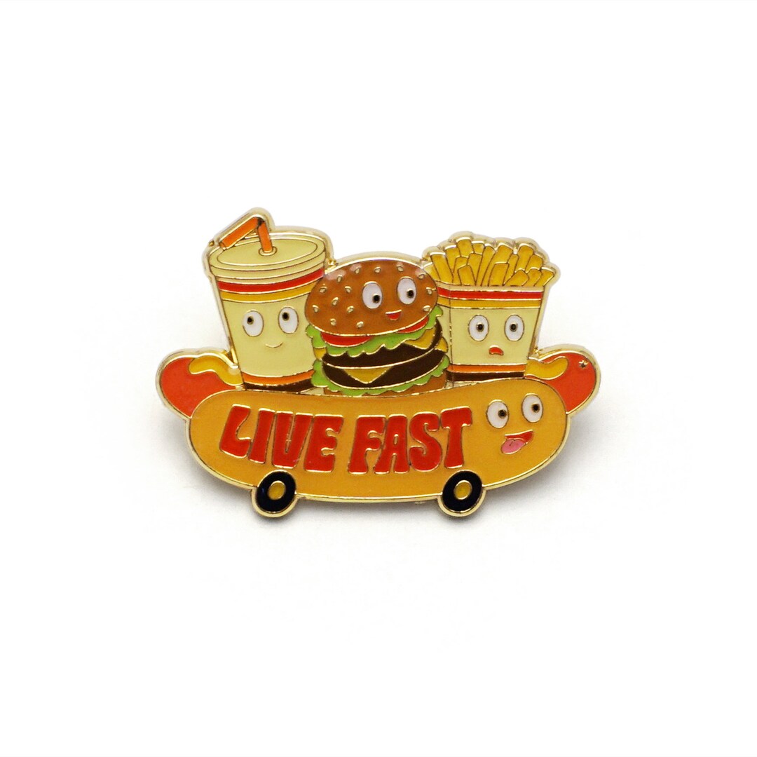 Live Fast Enamel Pin - Etsy