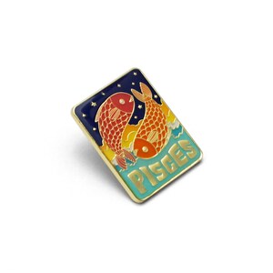Pisces Enamel Pin - Etsy