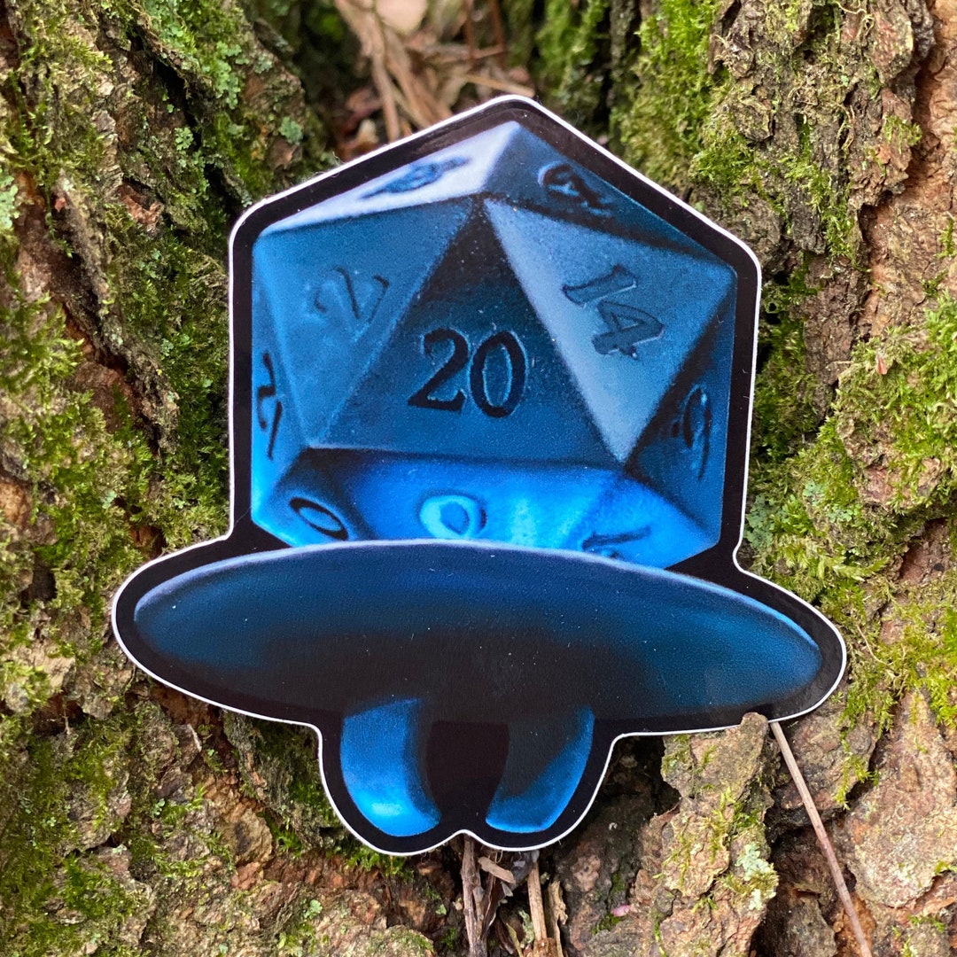 Blue D20 Candy Ring 3x3" Waterproof Vinyl Sticker - Etsy
