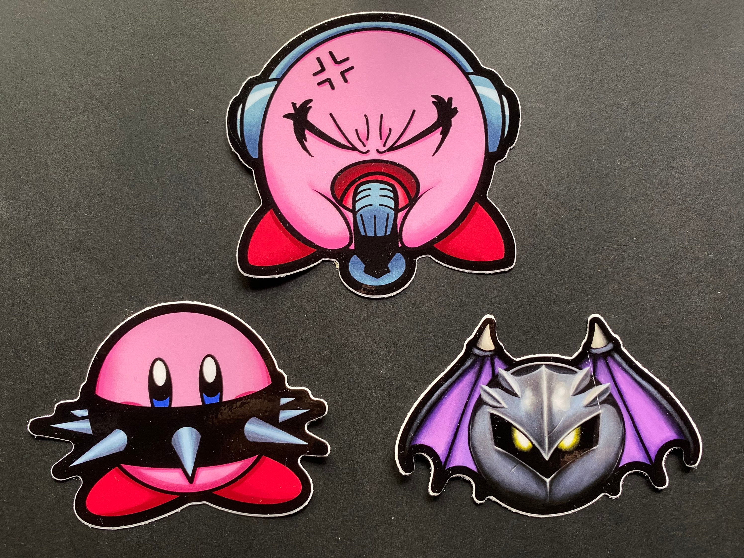Hardcore Kirby Sticker Pack Punk Kirby Stickers 3 Vinyl | Etsy
