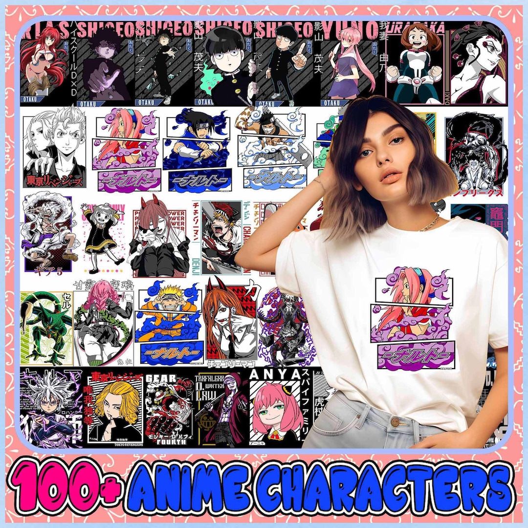 Anime Bundle Png, Anime Vector, Anime Cutfile, Anime Clipart, Anime ...