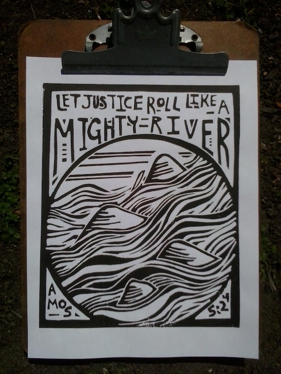 Digital Download Let Justice Roll Like a Mighty River Amos | Etsy