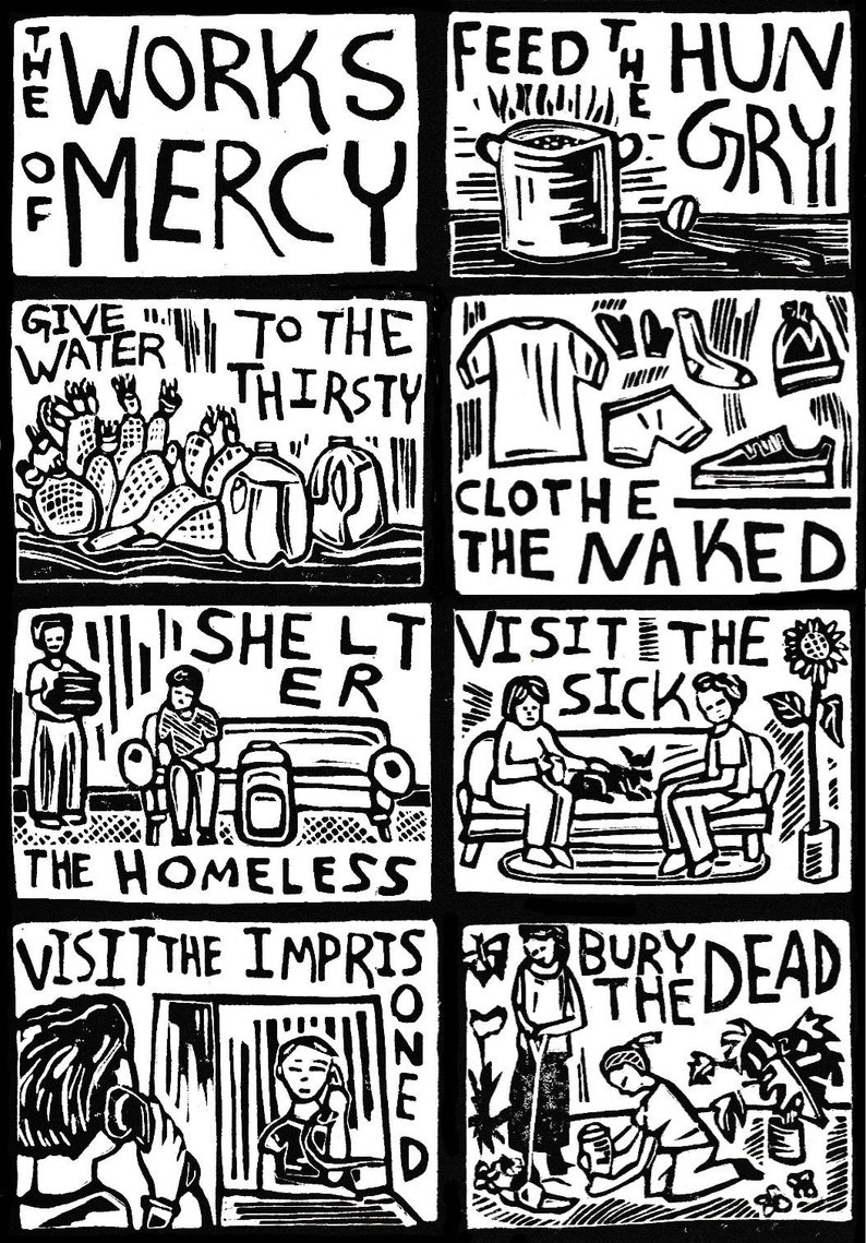 The Works of Mercy- Digital Print - Etsy