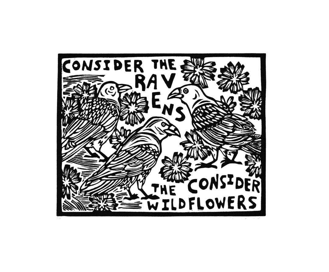 Digital Download- Consider the Ravens, Consider the Wildflowers - Etsy