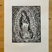 Our Lady of Guadalupe Original Linocut Print - Etsy