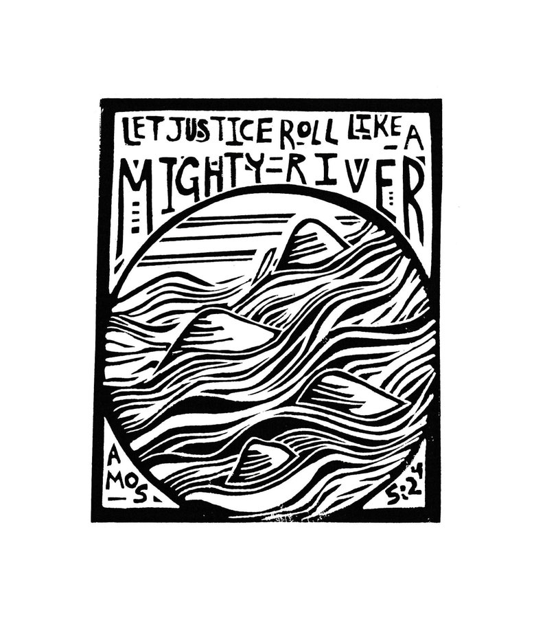 Digital Download Let Justice Roll Like a Mighty River Amos - Etsy