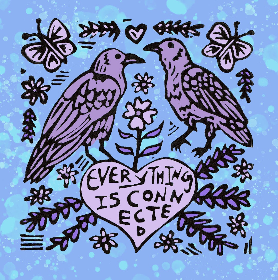 Digital Download: Three Bird Art Ecology Valentines With Quotes by Pope ...