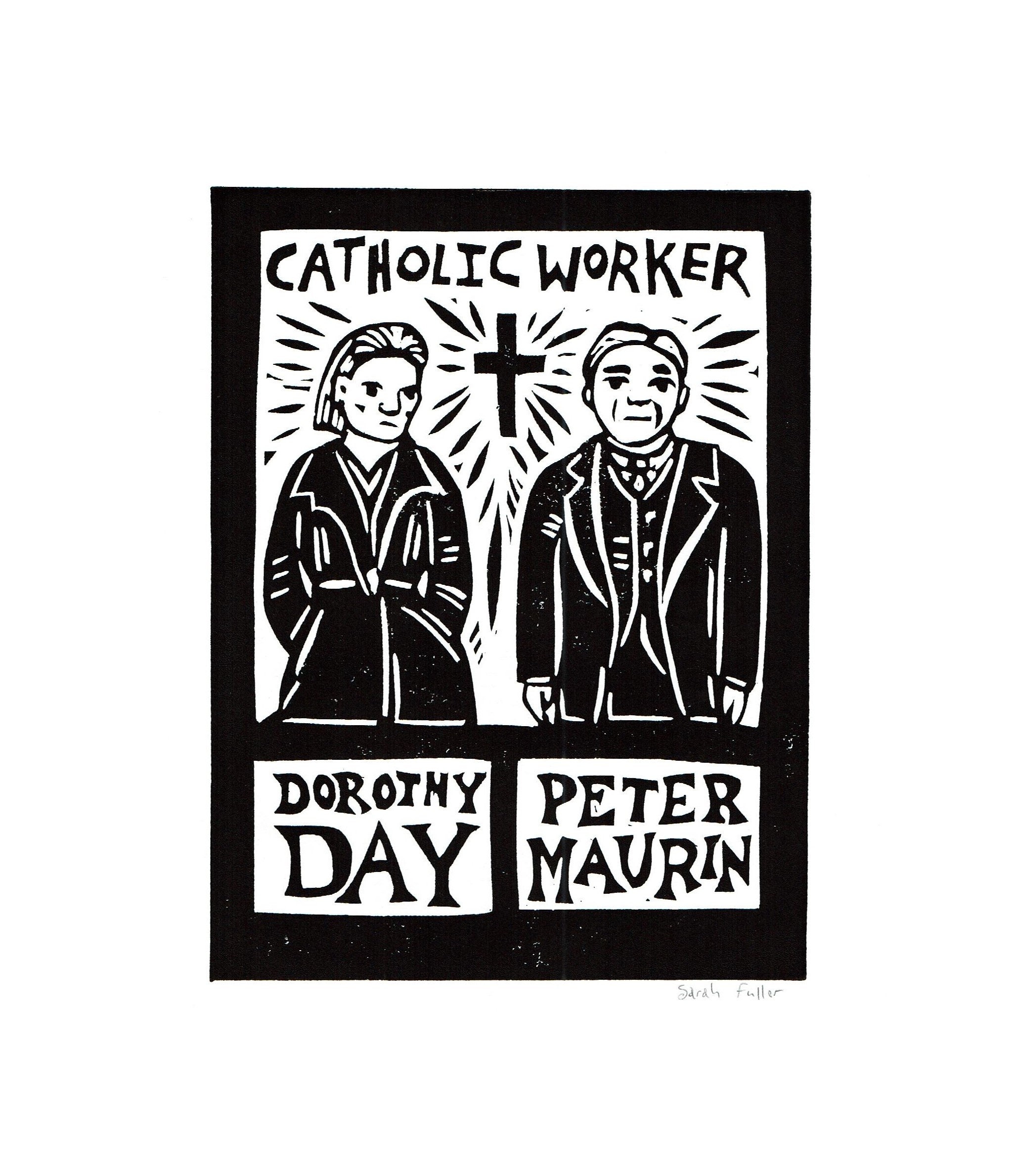 Catholic Worker Print: Dorothy Day and Peter Maurin - Etsy