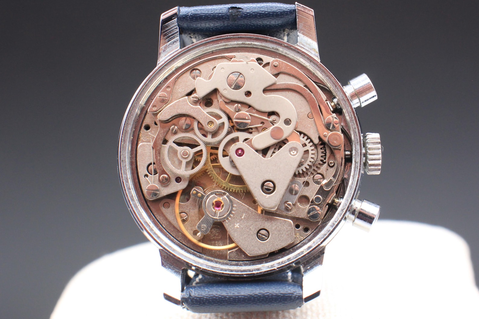 Vintage Men's Swiss Chronograph Precimax Valjoux 7734 Racing Dial ...