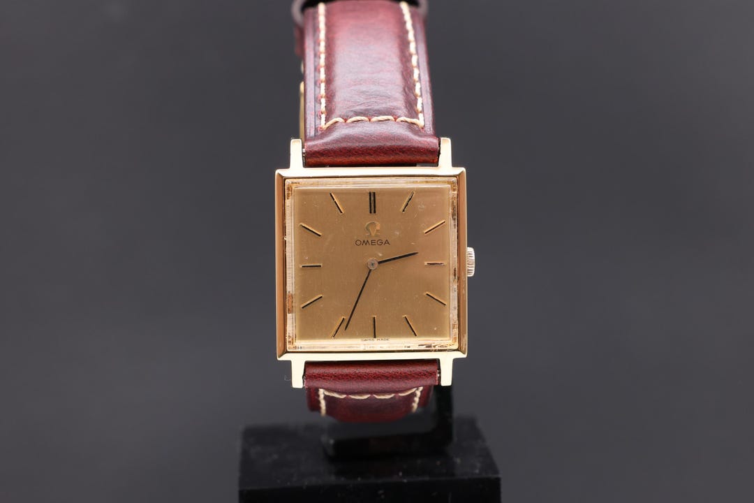 Authentic Vintage Omega Mechanical 17 Jewels Gold Plated Men's Watch ...