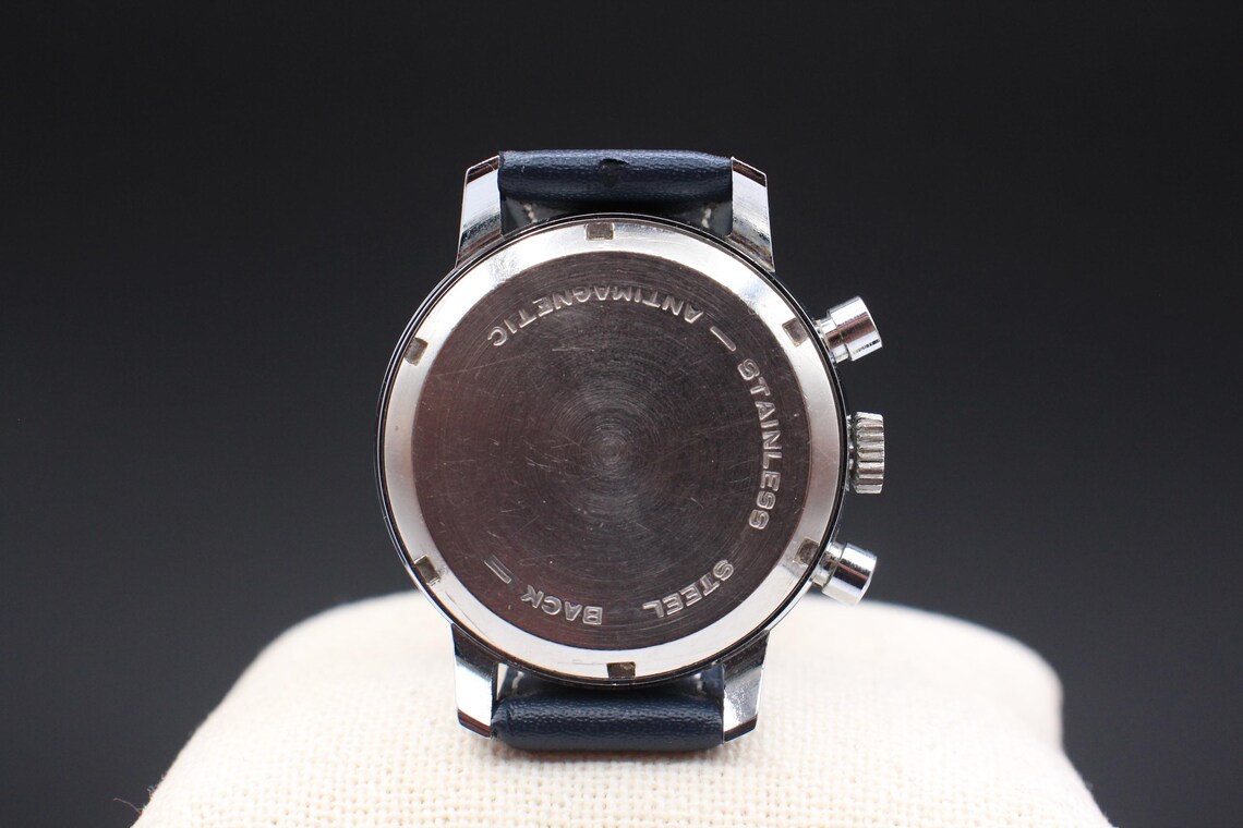 Vintage Men's Swiss Chronograph Precimax Valjoux 7734 Racing Dial ...