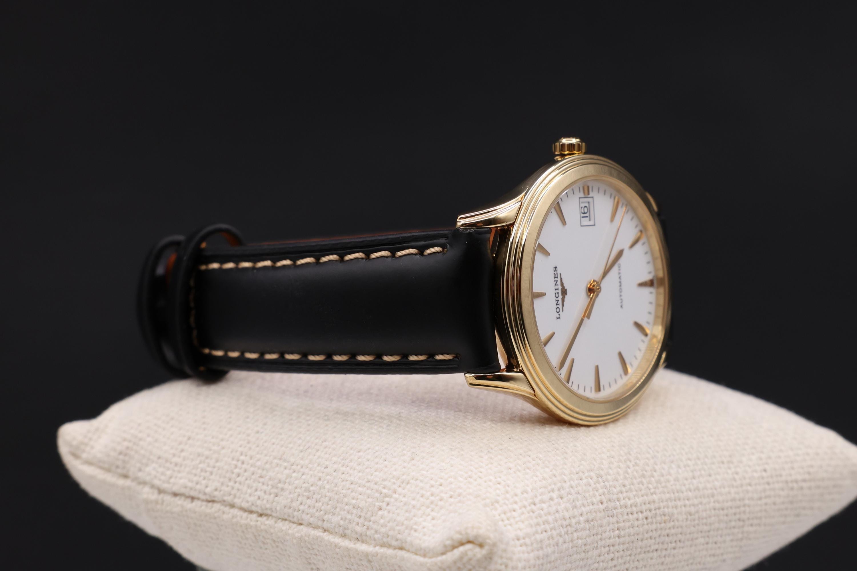 Authentic 18K Solid Gold Longines Flagship Automatic Watch - Etsy