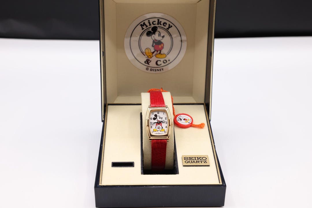 SEIKO Mickey Mouse Disney Quartz Watch - Etsy