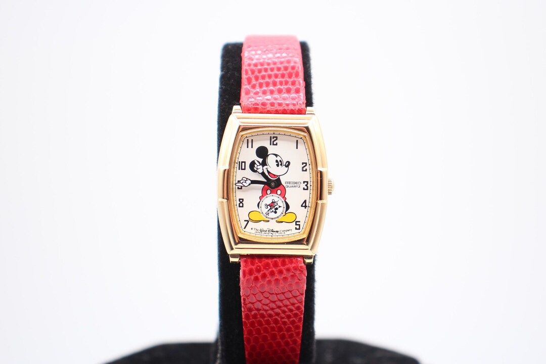 SEIKO Mickey Mouse Disney Quartz Watch With Second Dial - Etsy