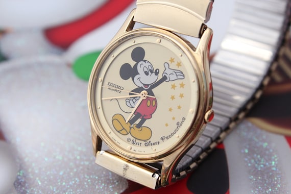 Vintage Unisex Seiko Walt Disney Mickey Mouse Quartz … - Gem