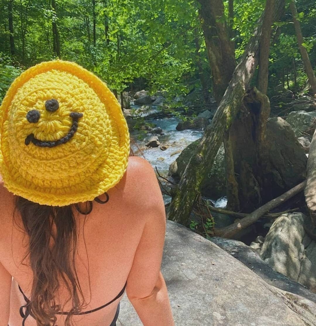 Smiley Face Bucket Hat - Etsy