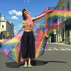 Rainbow Dayz Crop Top* Psychedelic Festival Top Rave Yoga Hippie ...