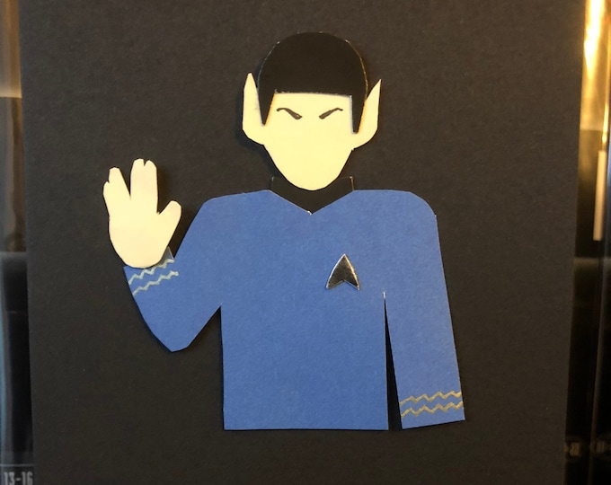 Star Trek Birthday Card - Star Trek Greetings Card - Spock Birthday ...