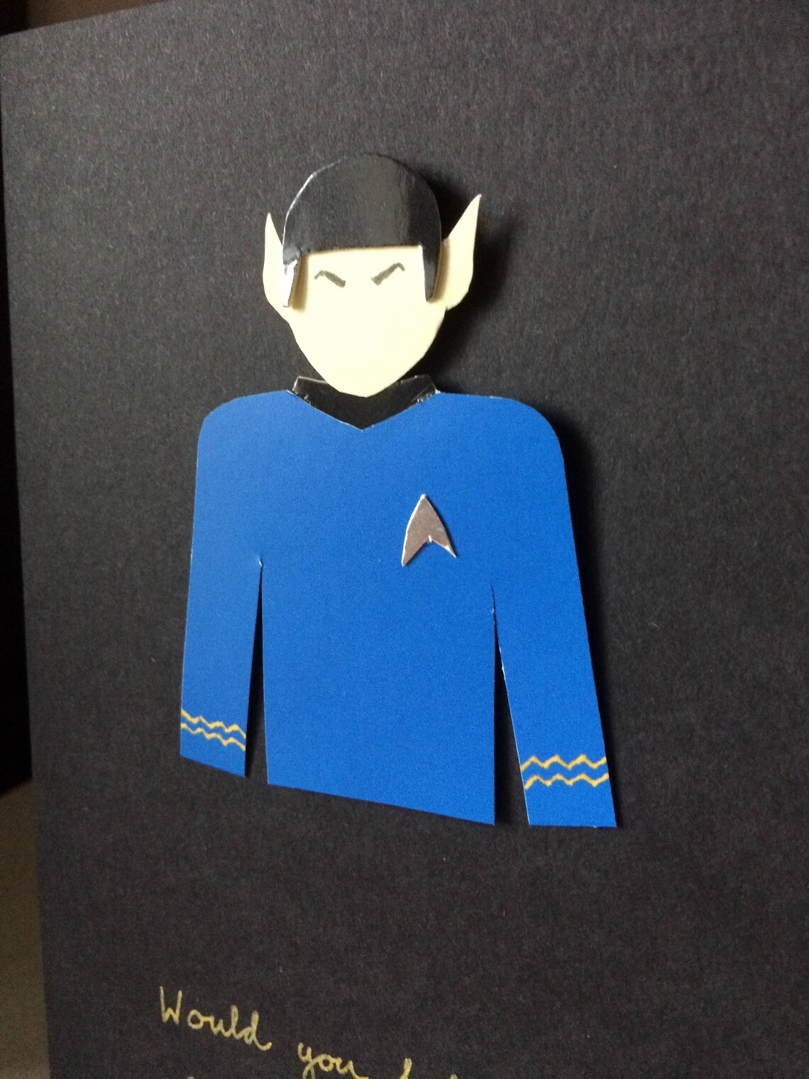 Star Trek Valentine's Card - Star Trek Greetings Card - Spock Vulcan ...
