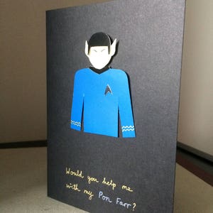 Star Trek Valentine's Card - Star Trek Greetings Card - Spock Vulcan ...