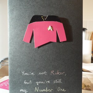 Star Trek Valentine's Greetings Card Riker Anniversary/love/birthday ...