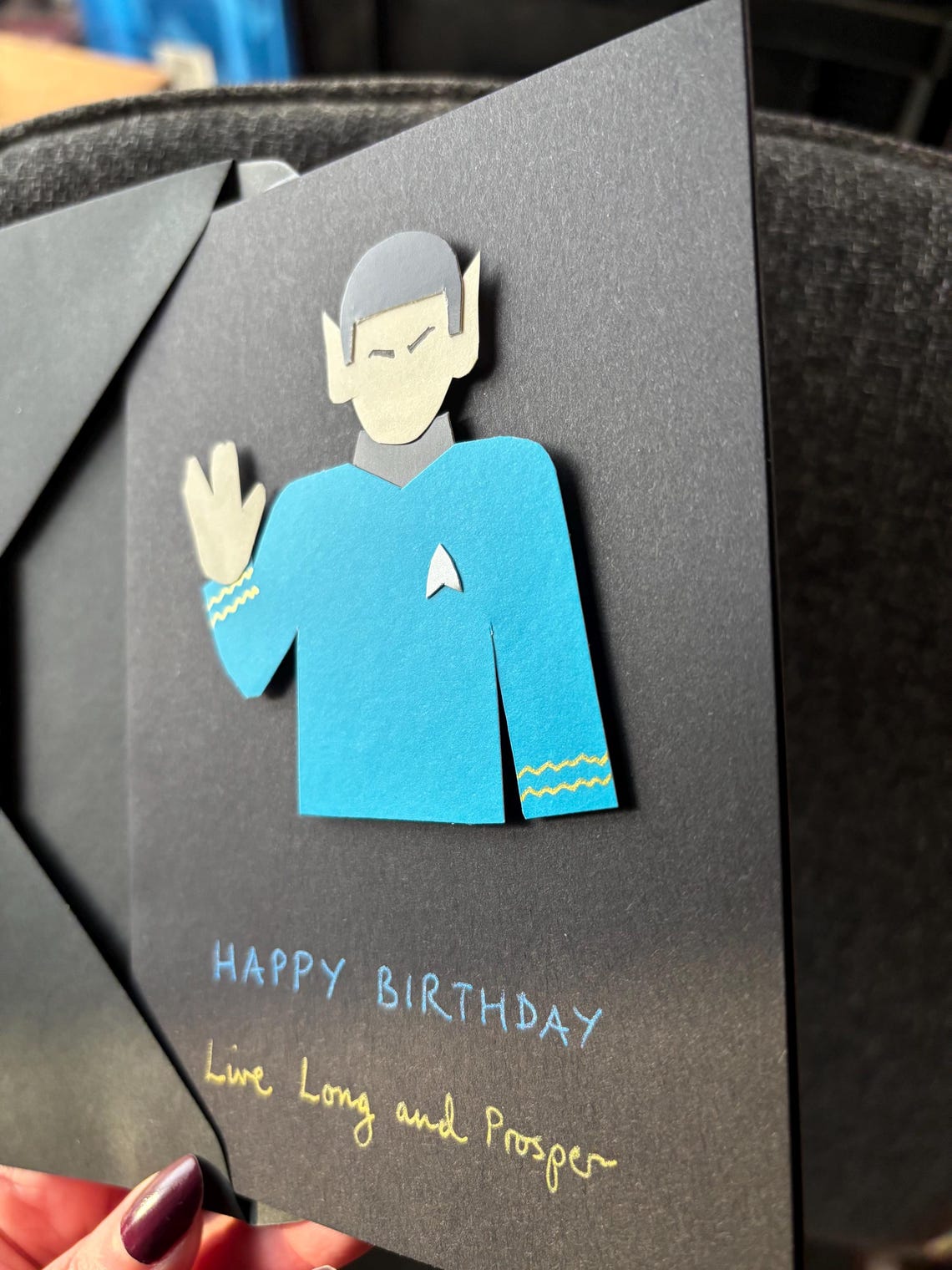 Star Trek Birthday Card - Star Trek Greetings Card - Spock Birthday ...