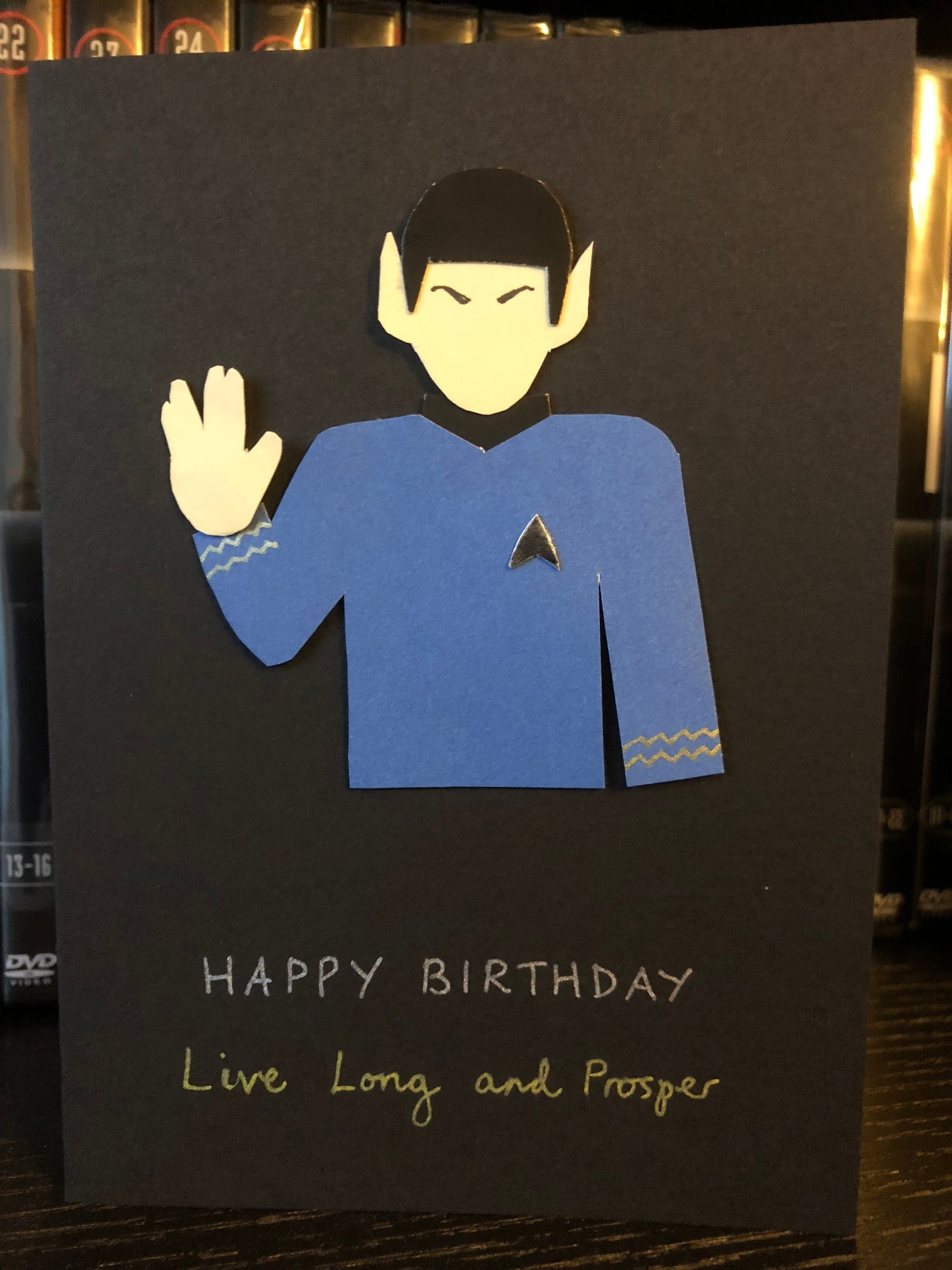 Star Trek Birthday Card - Star Trek Greetings Card - Spock Birthday ...