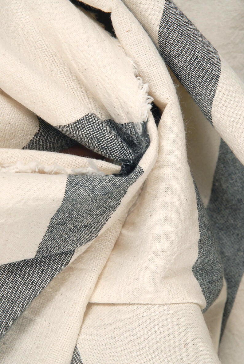 Unbleached 100% Cotton Fabric Off-white Cream Color With - Etsy