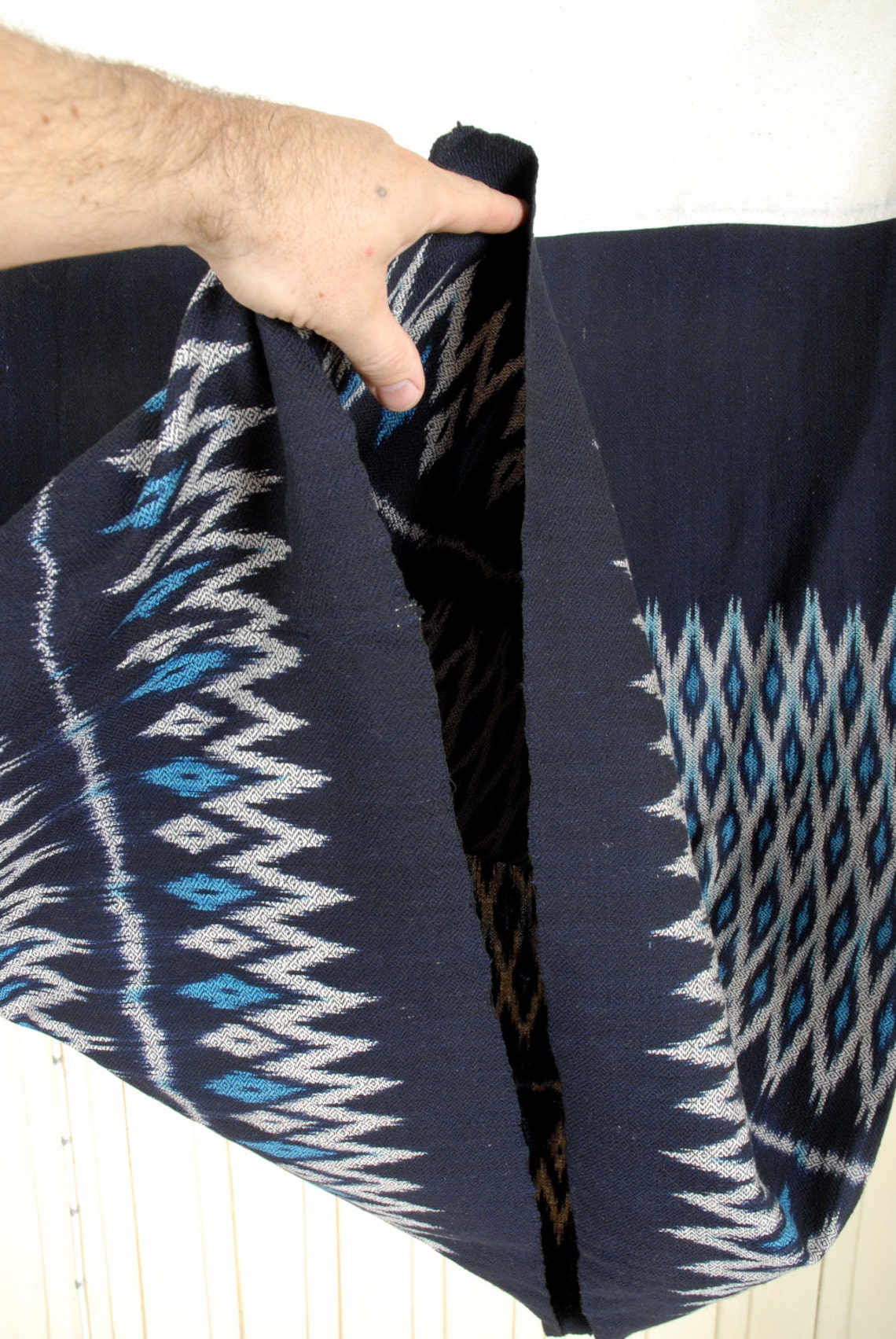 Ikat Indigo Handwoven Ethnic Cotton Textile Ethnic Pattern - Etsy