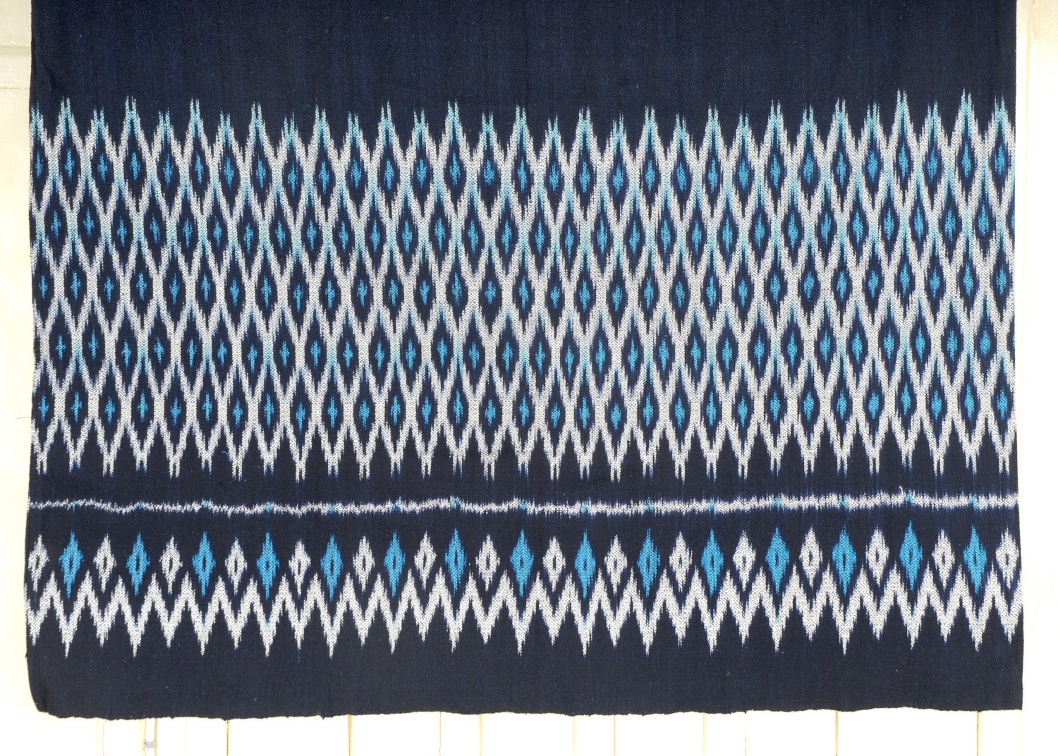 Ikat Indigo Handwoven Ethnic Cotton Textile Ethnic Pattern - Etsy