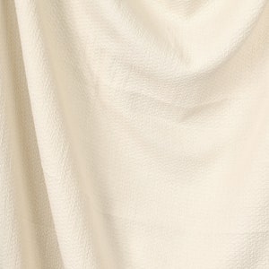 Neutral Unbleached Cream Textured Cotton, Big Texture, Quilted and ...
