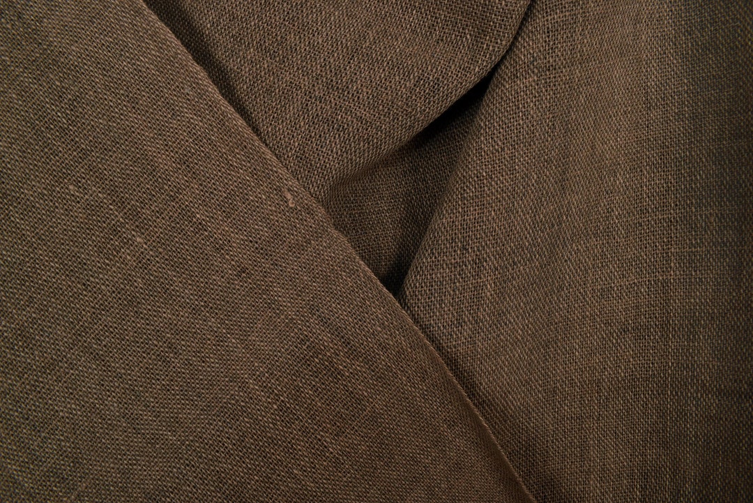 Dark, Earth-tone Brown, Handwoven Fat Weave, 100% Cotton, Neutral ...