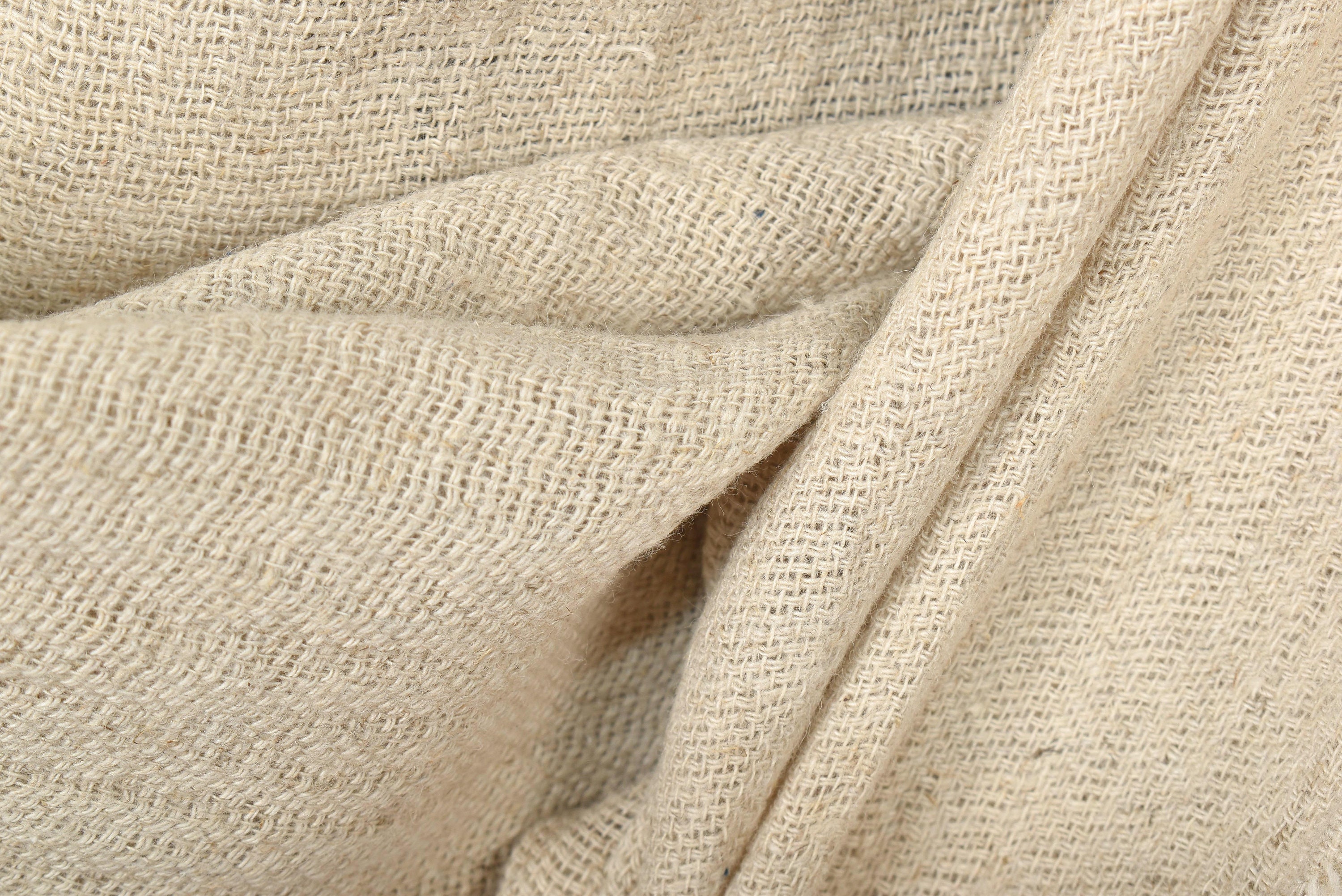 Unbleached Linen Cotton Fabric Neutral Beige 2-ply and Gauzy - Etsy