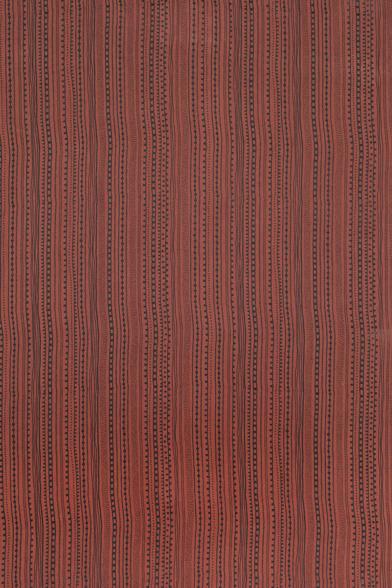 Rust Copper Brown Textured Cotton Fabric Heavy Weight and | Etsy