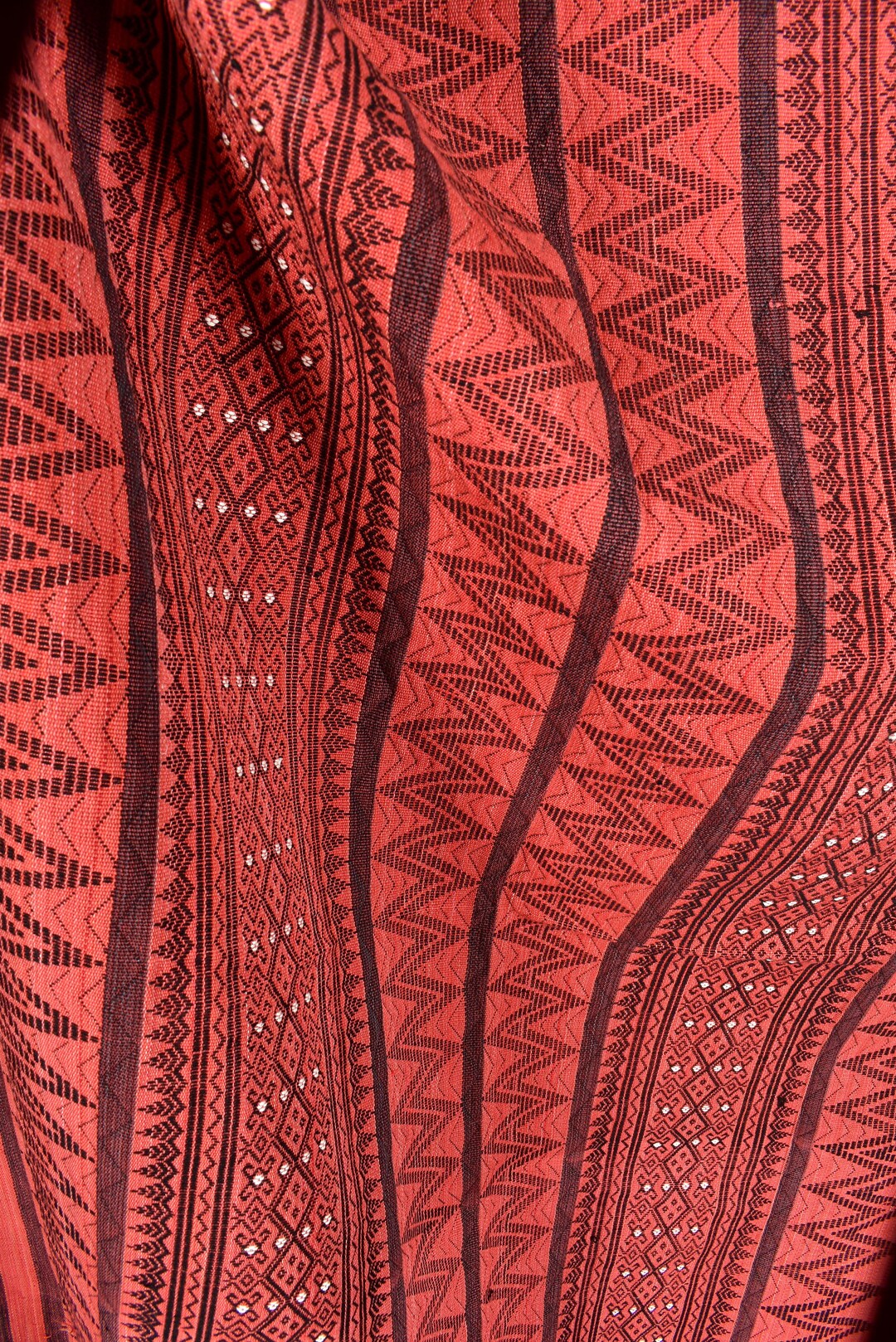 Red & Black Tribal Home Decor Ethnic Naga Blanket Minimalist Neutral ...