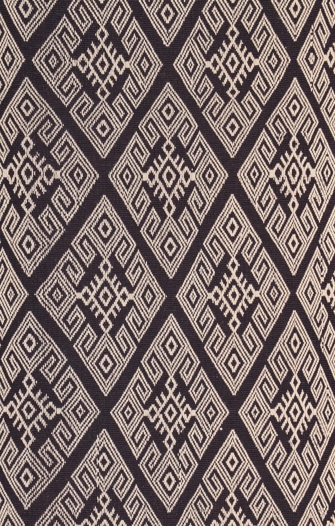 Handwoven Sumba Textile Runner, Black Sepia Ethnic Tapestry (18x63 In ...