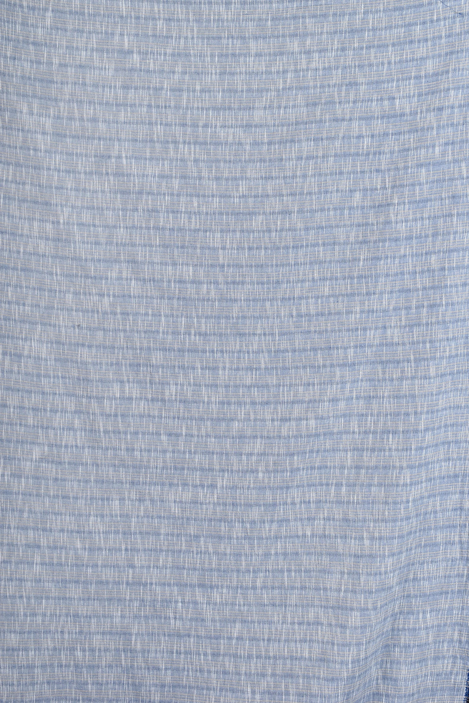 Blue Gray Striped Cotton Fabric, Lightweight Crepe, Thailand Sewing ...
