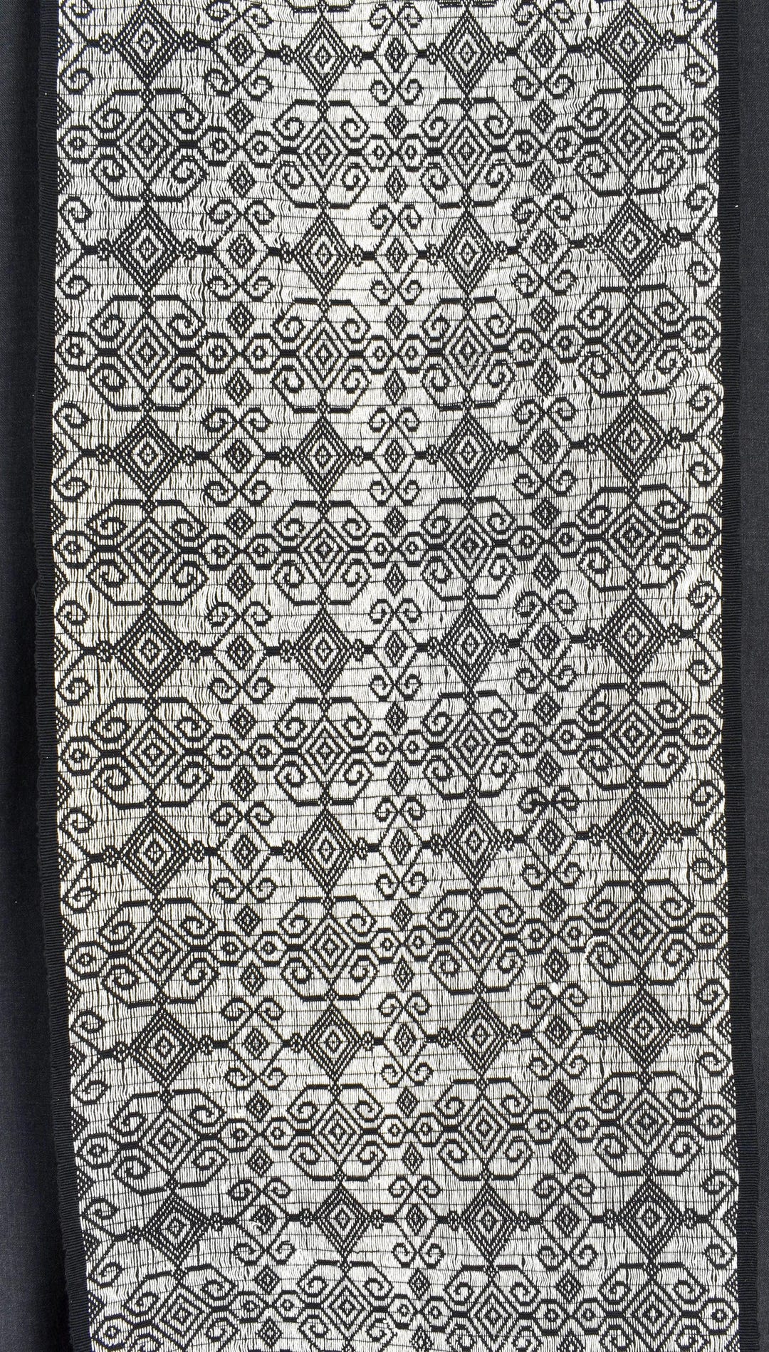 Handwoven Sumba Cotton Textile Runner, Black White Ethnic Tapestry - Etsy