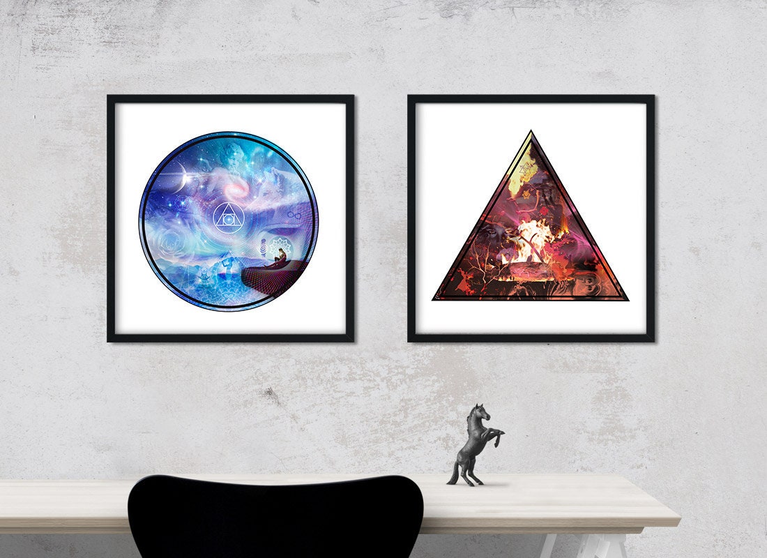 Aether Element 12 X 12 Collage Art Print Mystical and - Etsy