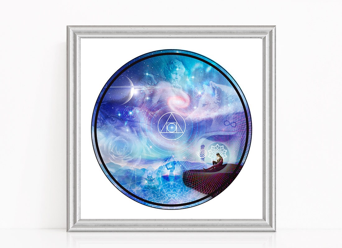 Aether Element 12 X 12 Collage Art Print Mystical and - Etsy