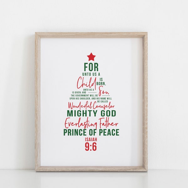 Isaiah 9 6 - Etsy